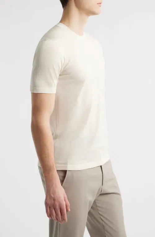 JACK VICTOR Wellington Cotton & Silk Crewneck T-shirt