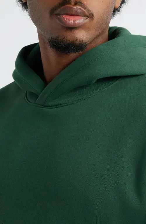Bp. Fleece Hoodie With Drop Shoulder - Green Pinecone