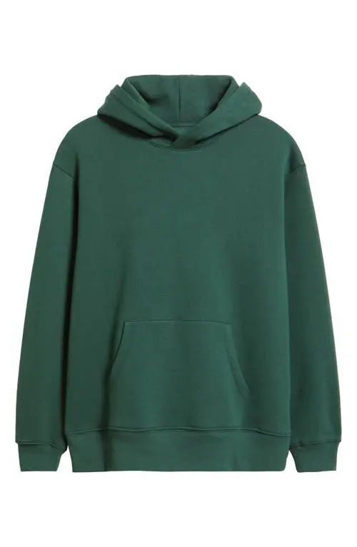 Bp. Fleece Hoodie With Drop Shoulder - Green Pinecone