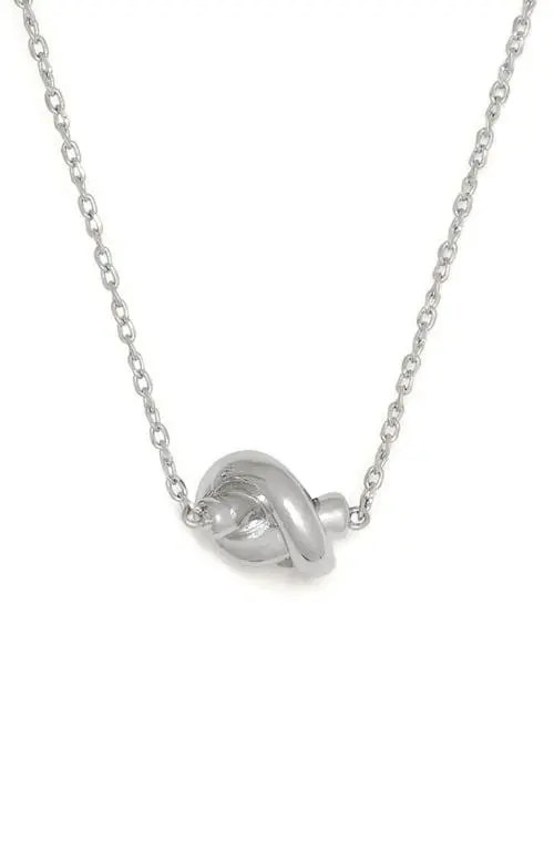 Kate Spade New York Sailor's Knot Mini Pendant Necklace - Silver