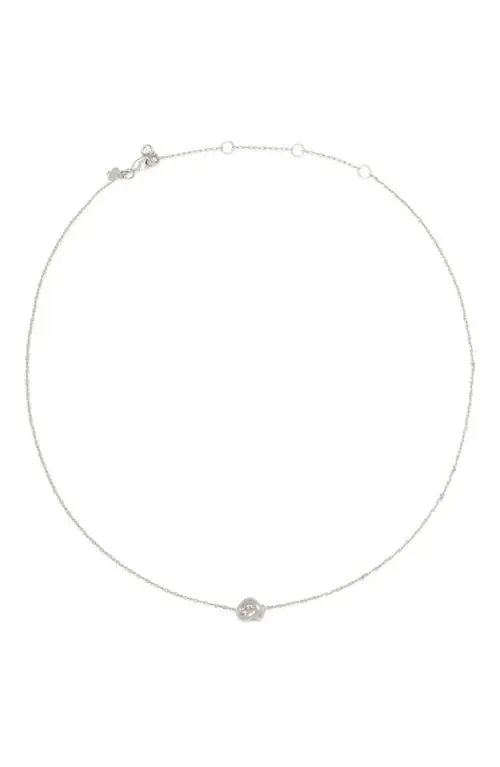 Kate Spade New York Sailor's Knot Mini Pendant Necklace - Silver
