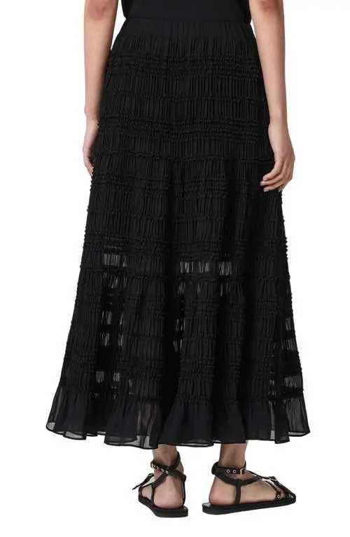 ALLSAINTS Lotus Tiered Maxi Skirt