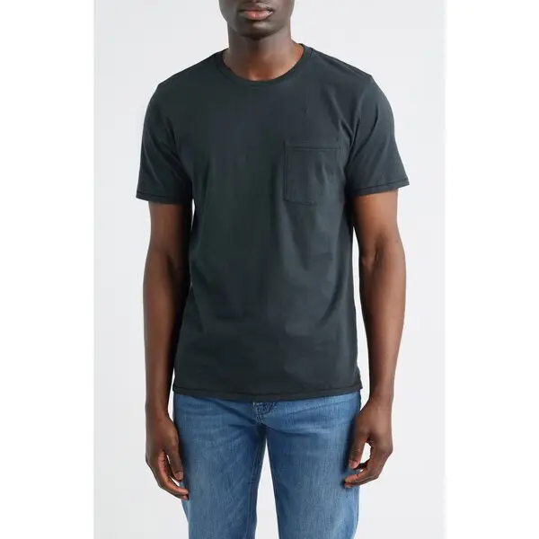 Rag & Bone Classic Fit Garment Dye Pocket T-shirt - Black