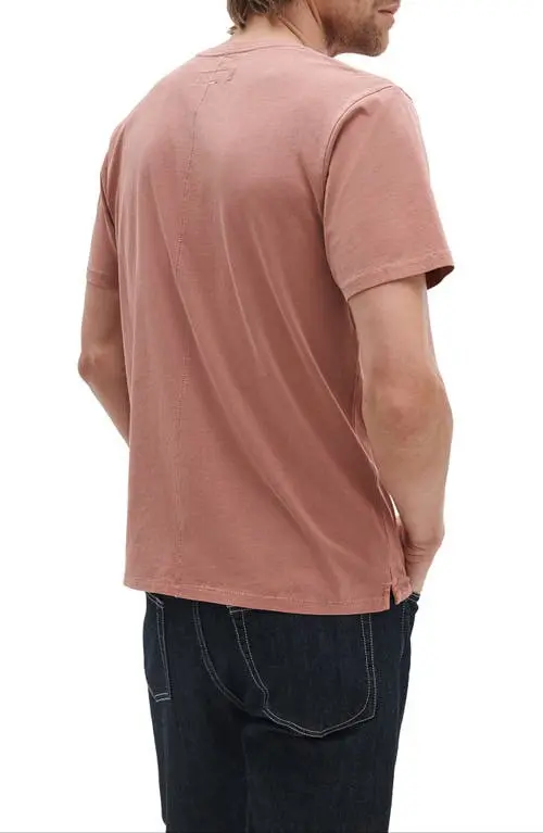 Rag & Bone Classic Fit Garment Dye Pocket T-shirt - Copper