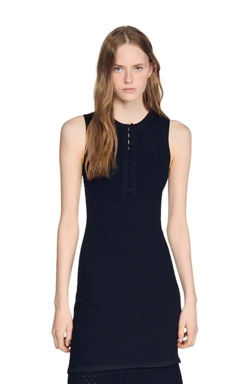 Sandro Fancy Pointelle Dress