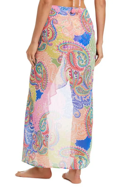 BLEU BY ROD BEATTIE Paisley Long Pareo Cover-up