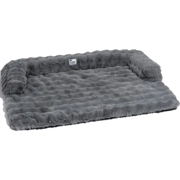 FUNNYFUZZY Cozy Fluffy Sofa Seat Pad - Grey