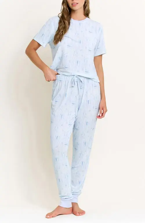Honeydew Intimates Star Seeker Tee & Jogger Pajamas - Saltwater Sonata