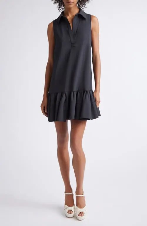 Cinq À Sept Rayne Sleeveless Flounce Hem Dress - Black