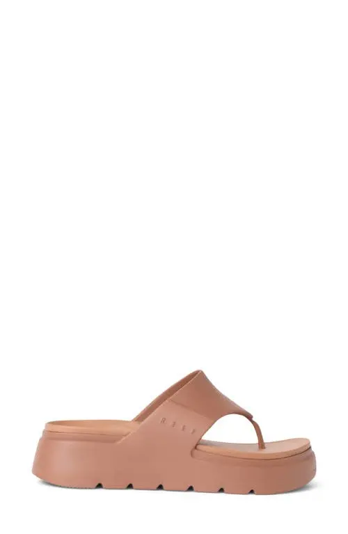 Reef Cali Laguna Platform Flip Flop - Mocha Mousse