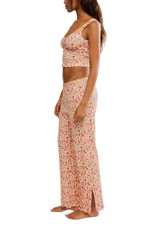 Free People Fresh In Love Pointelle Pajamas - Butter Combo