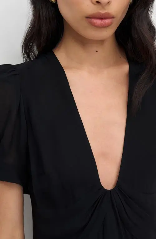 REFORMATION Akaia Puff Sleeve Mini Dress