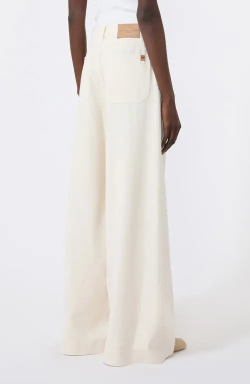 Max Mara Canneti Wide Leg Cotton Pants