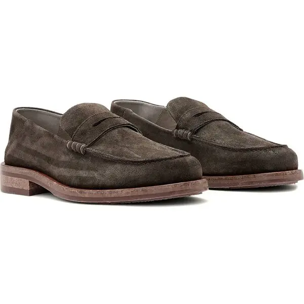 ALLSAINTS Bloom Convertible Penny Loafer - Dark Brown