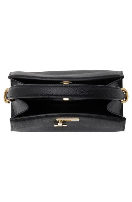 FERRAGAMO Small Studio Box Leather Top Handle Bag