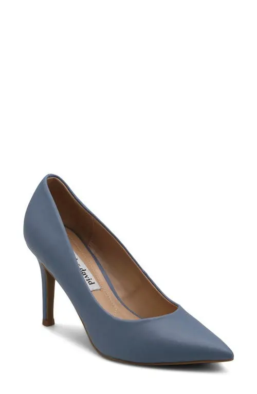 CHARLES DAVID Geno Pointed Toe Pump - Blue