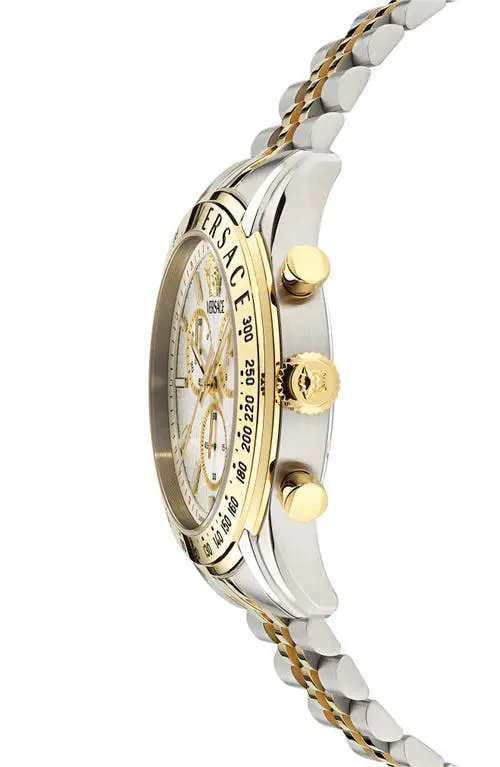 Versace Master Chronograph Two-tone Bracelet Watch