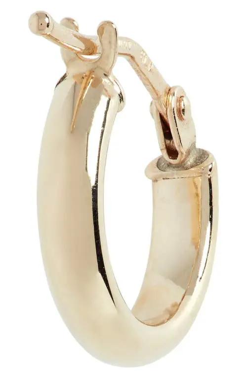 Bony Levy 14k Gold Beveled Edge Huggie Hoop Earrings