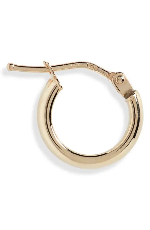 Bony Levy 14k Gold Beveled Edge Huggie Hoop Earrings