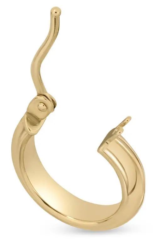 Bony Levy 14k Gold Beveled Edge Huggie Hoop Earrings