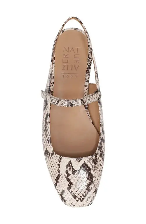 Naturalizer Connie Slingback Mary Jane Flat - Beige Multi