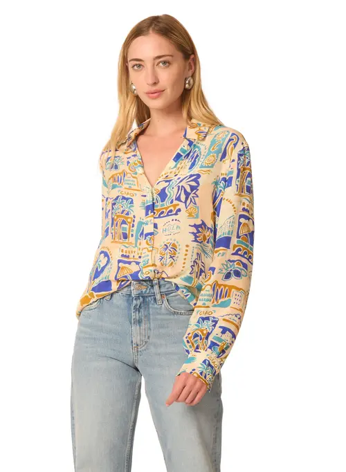 GILNER FARRAR Lara Blouse - Seychelles