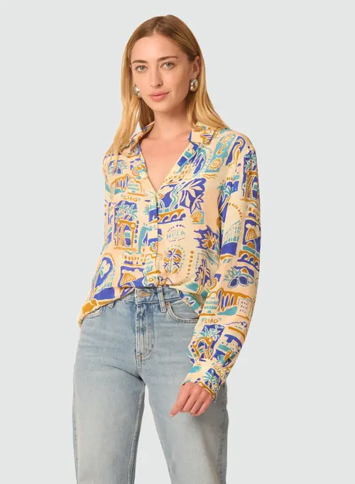 GILNER FARRAR Lara Blouse - Seychelles