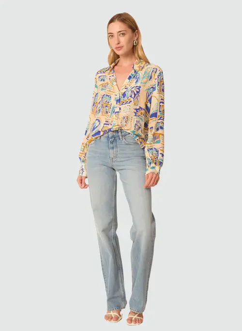GILNER FARRAR Lara Blouse - Seychelles