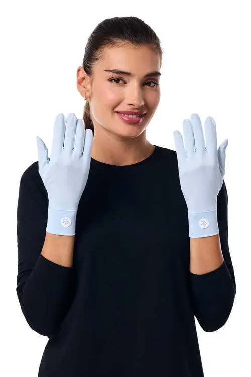 Coolibar Fuji Convertible Fingertip Uv Sun Gloves - Skyride
