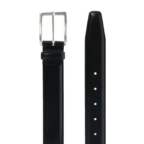 CROOKHORNDAVIS Somerset Smooth Calfskin Dress Belt