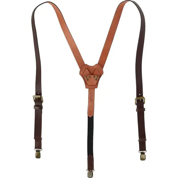 CROOKHORNDAVIS The Bristol Clip End Leather Braces - Brown