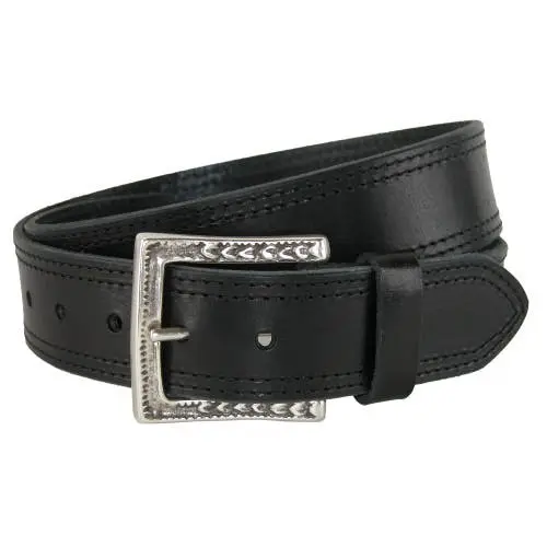 CROOKHORNDAVIS Douglas Soho Casual Pull Up Leather Jean Belt - Black
