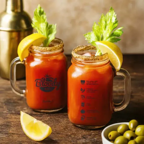 Final Touch Bloody Mary Mason Jar Glasses