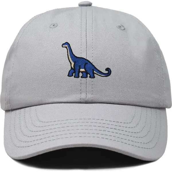 DALIX Embroidered Brachiosaurus Baseball Cap - Gray