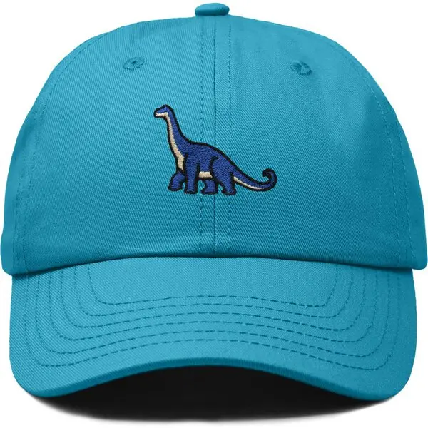 DALIX Embroidered Brachiosaurus Baseball Cap - Teal