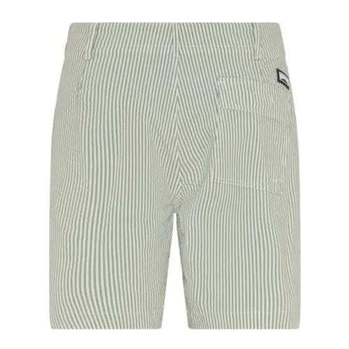 Vilebrequin Striped Seersucker Stretch Cotton Bermuda Shorts - Khaki