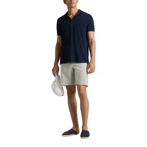 Vilebrequin Striped Seersucker Stretch Cotton Bermuda Shorts