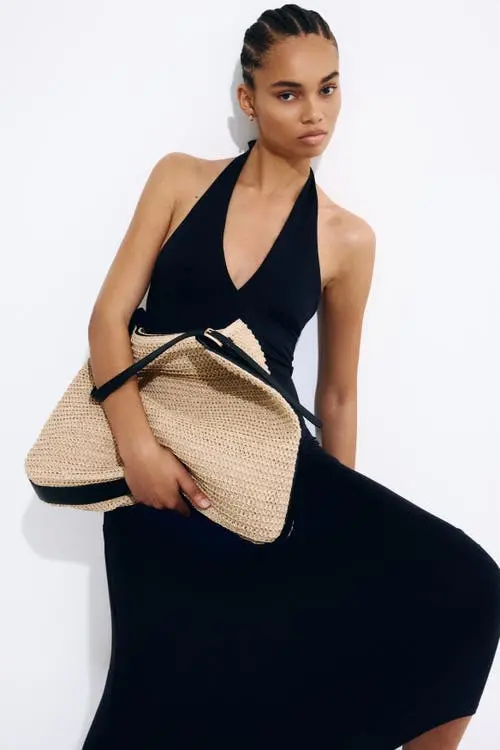 H&m Straw Shoulder Bag