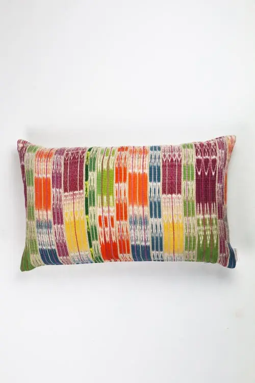 ARCHIVE NEW YORK Vintage Handwoven Carmen Ikat Pillow
