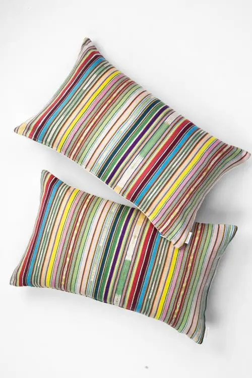 ARCHIVE NEW YORK Vintage Handwoven Luna Striped Pillow
