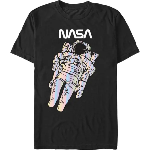 NASA Space Astronaut Logo Short Sleeve Graphic T-shirt - Black