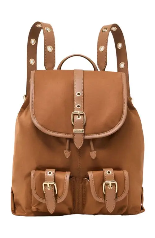 Maje Leather And Nylon Backpack