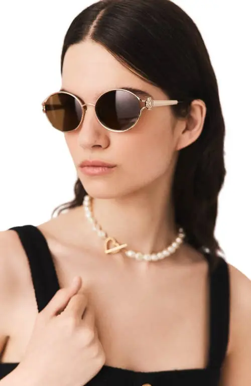 Maje Twisted Heart Pearl Choker Necklace