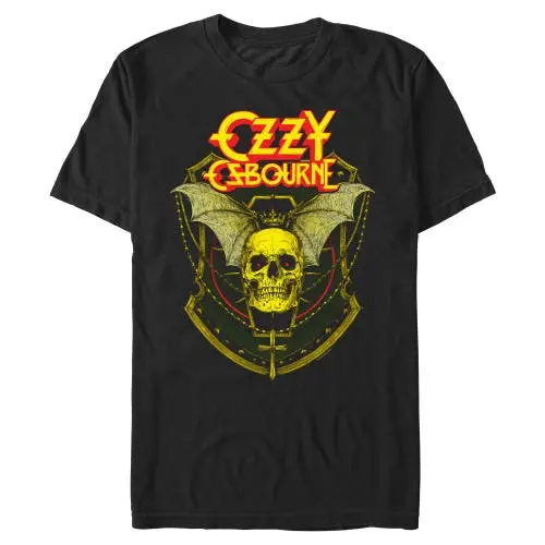 OZZY OSBOURNE Skull & Shield Logo Graphic T-shirt