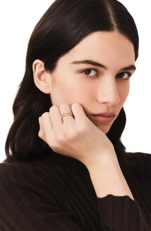 Maje Twisted Rhinestone Ring