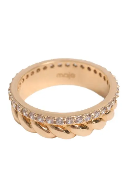 Maje Twisted Rhinestone Ring