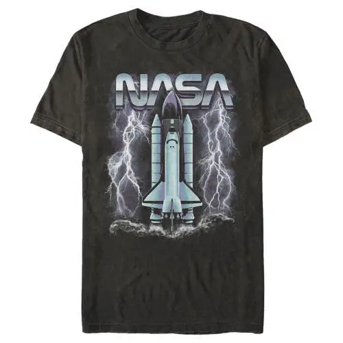 NASA Lightning Launch Graphic T-shirt - Black