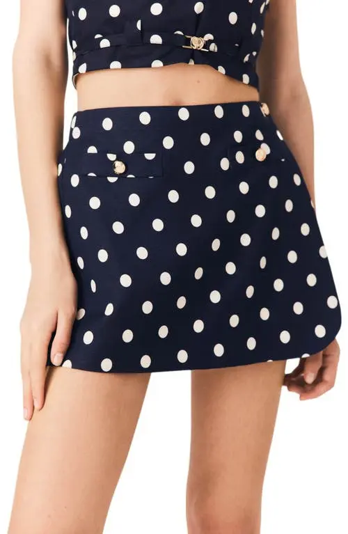 Maje Linen Blend Skort
