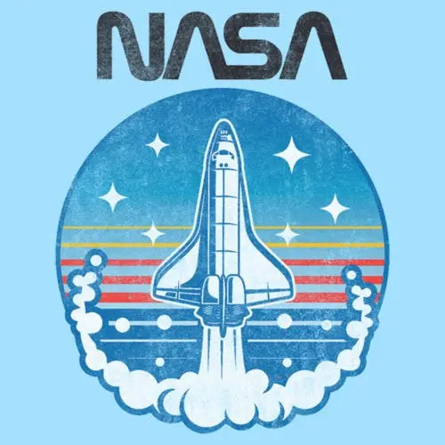 NASA Space Shuttle Badge Graphic T-shirt