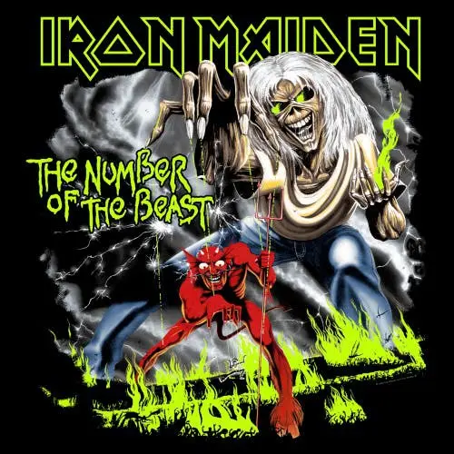 IRON MAIDEN Number Of The Beast Short Sleeve Graphic T-shirt